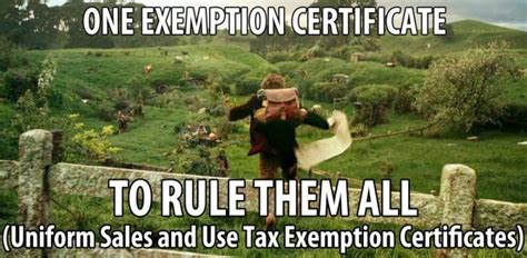 Uniform Sales And Use Tax Exemption Certificates