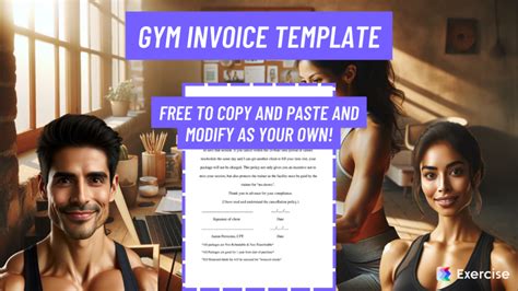 Gym Invoice Template PDF DOC XLS FREE Exercise