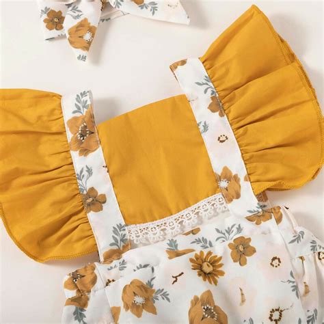 유아 아기 옷 소녀 세트 여름 작은 꽃 민소매 고삐 점프 슈트 아이 옷 소녀 여름 아기 의류