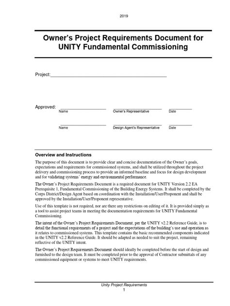 Unity Example Requirements Download Free Pdf Building Technology