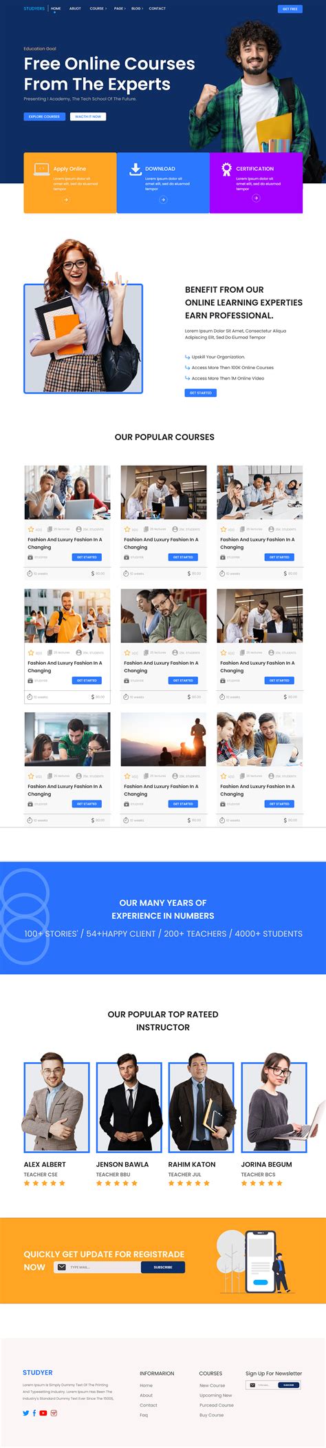 CORPORATE WEB UI DESIGN On Behance