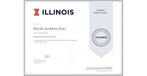 Completion Certificate For Ordered Data Structures Harsh Vardhan Soni