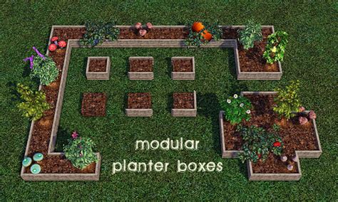 Gelinas Sims 3 Blog Modular Planter Boxes