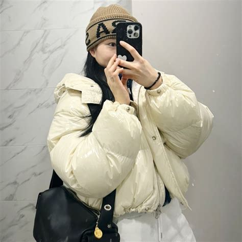 여성숏패딩 숏패딩 데일리룩 네이버 블로그