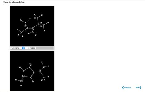 Solved Name The Alkenes Below