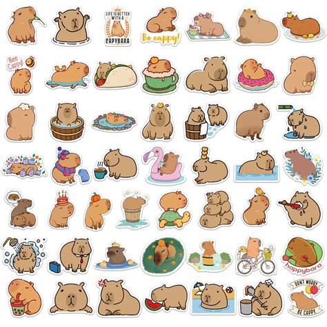 Capybara Stickers Set T Bia