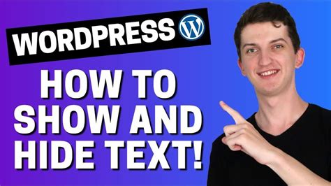 How To Show And Hide Text In Wordpress Posts With The Toggle Effect