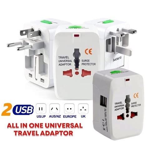 Universal Travel Electric Plug Power Socket Usb Multi Adapter Converter Darazpk