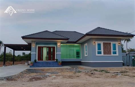 ขายบ้านเดี่ยวชั้นเดียว สร้างใหม่ 3 นอน 2 น้ำ 76 ตร วา มีบริเวณรอบๆบ้าน