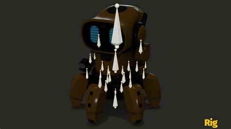 Rigged Automated Robot Toy Model Turbosquid 1907838