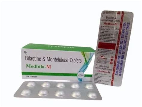 Bilastine 20 Mg Montelukast 10 Mg Tablets At 1850 Box Pcd Pharma
