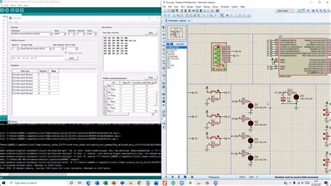 Master Slave Proteus Arduino Dengan Qmodbus Youtube