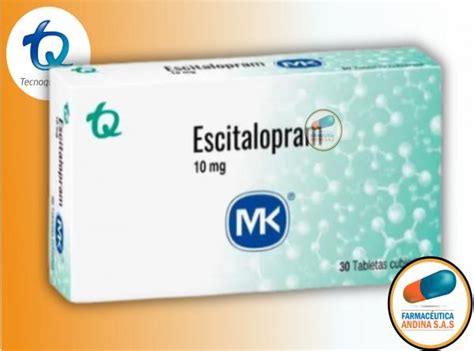 ESCITALOPRAM 10 MG CAJA X 30 TABLETAS MK