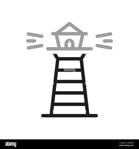 Lighthouse Icon Marine Lighthouses Linear Icon Line With Editable Stroke Outline Of