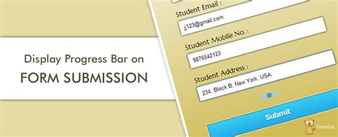 Displaying Progress Bar On Form Submission Using Jquery Formget