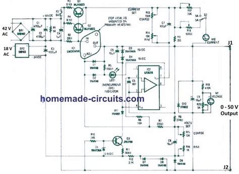 Bench Power Supply Schematic