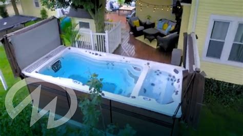 An All Season Pool Option For Midwest Homeowners Benefits Of Dual Zone Swim Spa Youtube