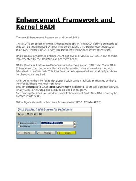 Enhancement Framework And Kernel Badi An Example Pdf Interface Computing Software