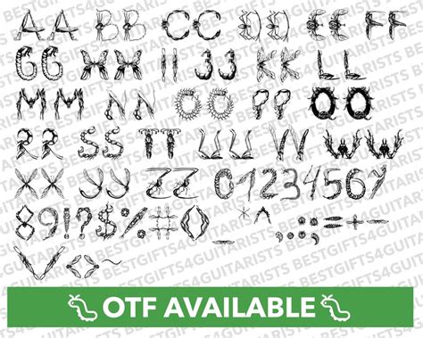 bug font svg insect alphapack bug font for cricut svg png otf
