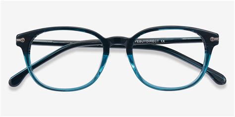 Nova Blue Striped Full Rim Eyeglasses Eyebuydirect