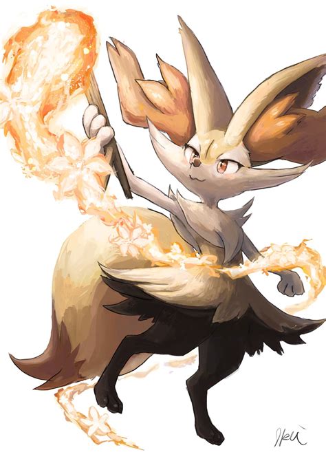 Braixen Pokemon Drawn By Ikei Danbooru