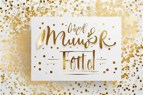 April Fools Day Card With Lettering Greetings Banner Gold Glitter