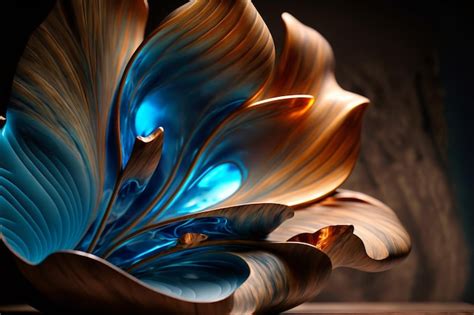 premium photo abstract wavey flow shape made out of beautifully