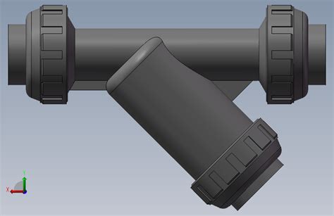 Upvcy型过滤器（由令）dn25solidworks 2020模型图纸下载 懒石网