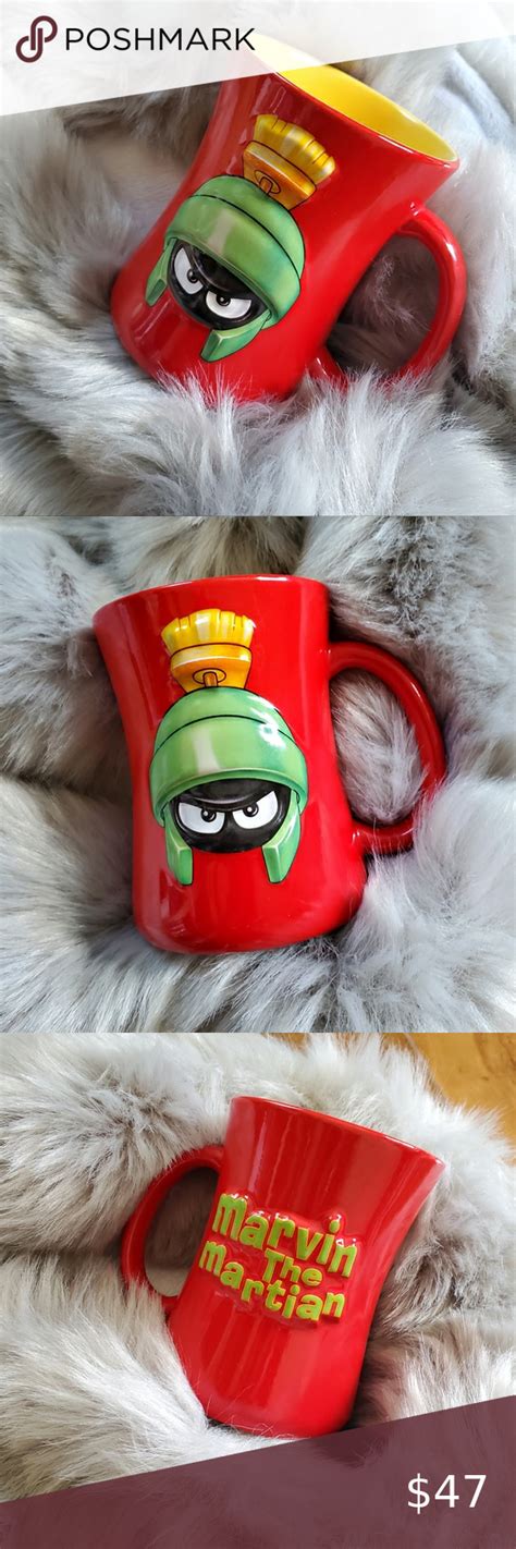 Looney Tunes Marvin Martain Mug 2001 Looney Tunes Marvin Looney