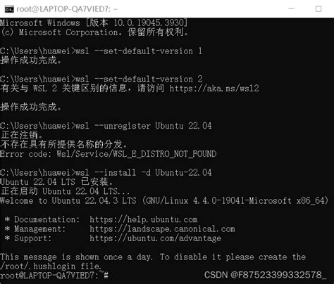 无法解析服务器的名称或地址wsl0x80072effwin10 Wsl2问题解决wsl 0x800701bcwsl0x80041002
