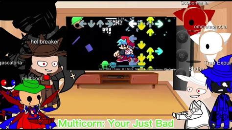 Fnf Phonebreakers React To Multicorn Youtube