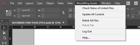 Installing Or Uninstalling Assets For Indesign Home