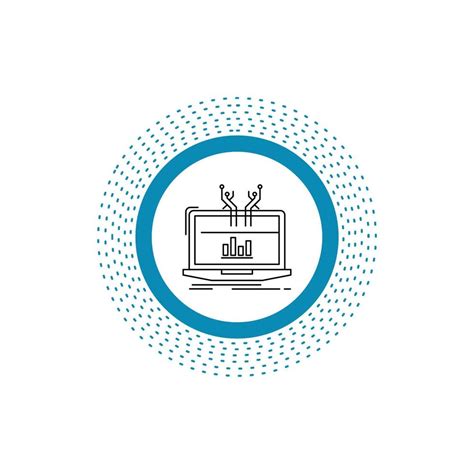 Analysis Analytical Management Online Platform Line Icon Vector Isolated Illustration