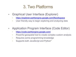Introduction To Google Earth Engine Pptx