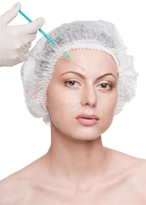 Cosmetic Botox Injection In The Beauty Face Stock Image Image Of Operation Attractive 20048901