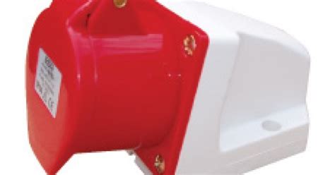 16a 3 Pin And Earth Wall Socket 415 Volt Red