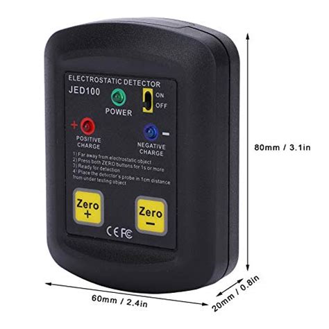 Hand Held Static Meter Positive And Negative Charge Dual Indicator Tester 100v 20kv Non Contact