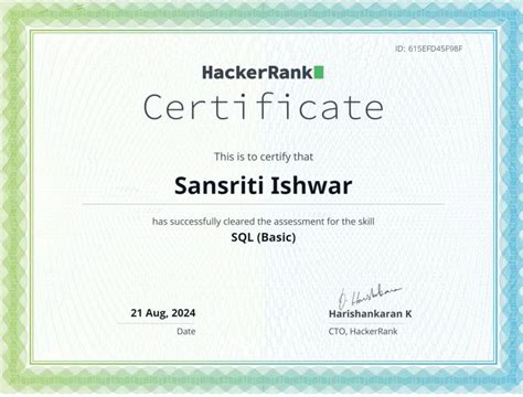Completed Sql Skills Assessment Sansriti Ishwar Posted On The Topic Linkedin