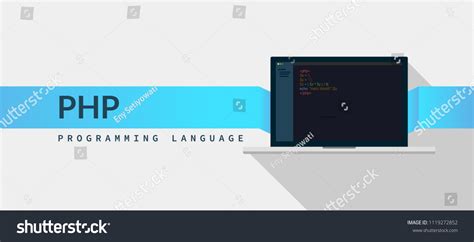 Php Web Programming Language Script Code Stock Vector Royalty Free