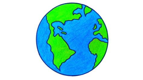 How To Draw Earth Easy YouTube