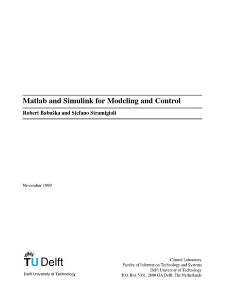 Matlab Simulink Dc Motor Pdf Control Theory Matlab