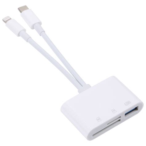 Nk 103pro 3 In 1 8 Pin Usb C Type C Male To Usb Tf Sd Card Rea