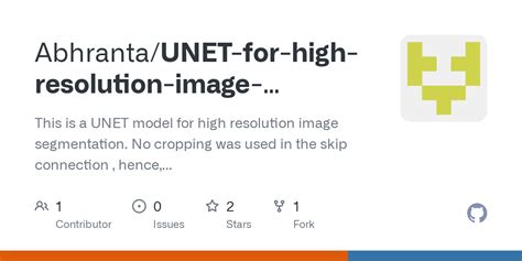 GitHub Abhranta UNET For High Resolution Image Segmentation This Is