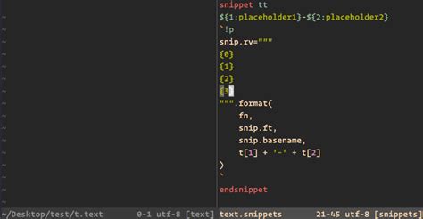 Vim 代码片段插件 Ultisnips 使用教程