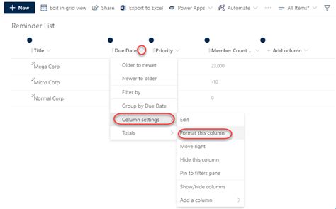 Sharepoint Online List View Formatting To Make Things Pop One Minute