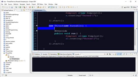 the simplest way to create threads in java youtube