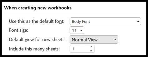 Default Font In Excel Change Style Size And Color