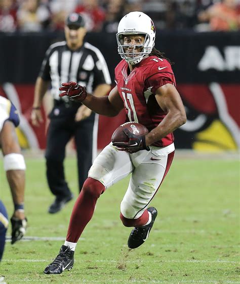Cardinals Larry Fitzgerald A Game Time Decision Against Hawks