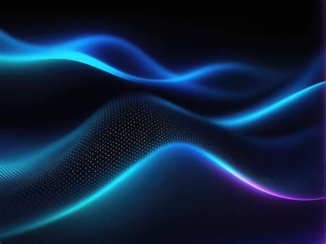 Premium Photo Technology Digital Wave Background Concept Beautiful Motion Waving Dots Texture
