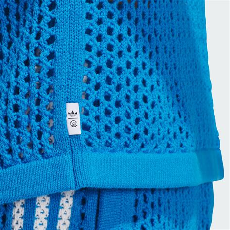 Adidas Clot Crochet Polo By Edison Chen Blue Adidas Ke